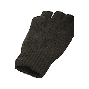 Mountain Warehouse Fingerless Knitted Gloves - Light Ski Gloves Black