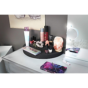 Polar Whale 2 Dessert Cupcake Display Stands 3 Tier Half Circle Kitchen Dining Room Restaurant Countertop Entertainment Tabletop Durable Black Foam Washable Waterproof 18 x 9 x 4 Inches