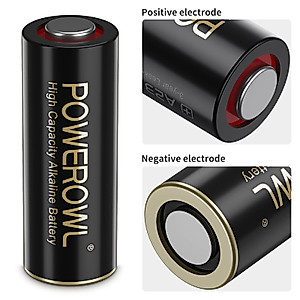 POWEROWL High Capacity A23 Batteries 6 Pack, Premium Alkaline 21/23 23A 12V Battery