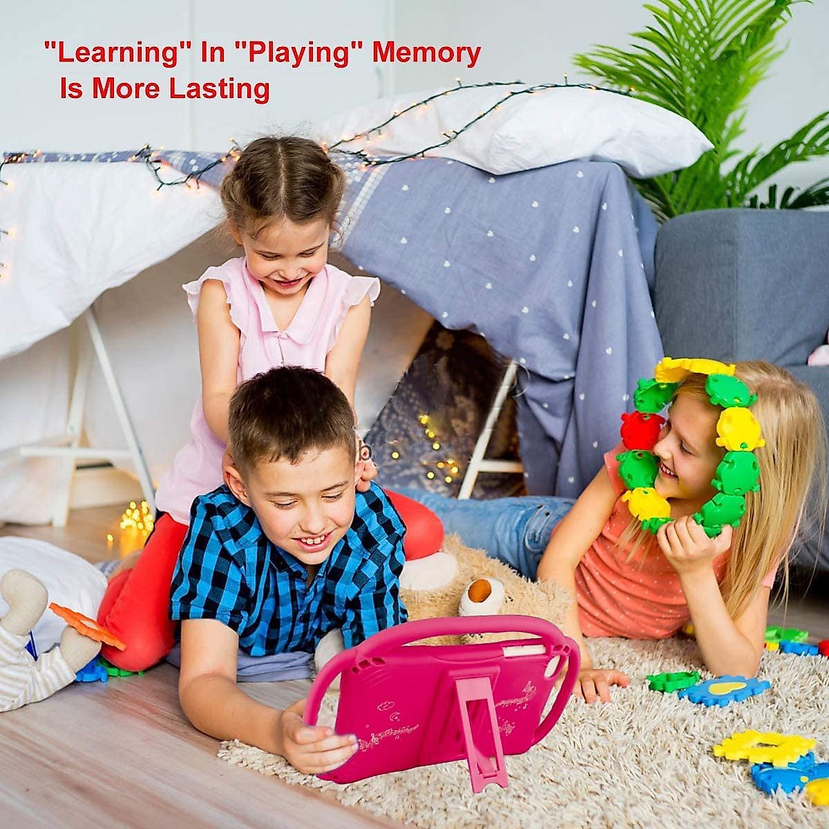 Kids Tablet 7inch Toddler Tablet 32GB Google Play Android Tablet for Kids APP Preinstalled Learning Education Tablet WiFi Camera Tablet with Case Included, Netflix YouTube Tablet for Toddlers