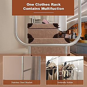 Time Ray Load 600 Lbs Heavy Duty Clothes Rack, Rolling Clothing Racks For Hanging Clothes, Adjustable Height Clothing Racks With Wheels,Commercial Clothes Rack, Heavy Duty Metal Garment Rack