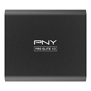 PNY Pro Elite V2 500GB USB 3.2 Gen 2x1 Type-C Portable Solid State Drive (SSD) – (PSD0CS2160-500-RB)