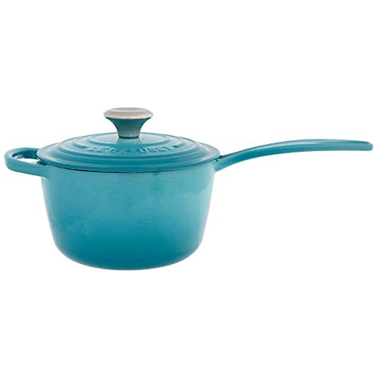 Le Creuset Enameled Cast Iron Signature Saucepan, 1.75 qt., Caribbean