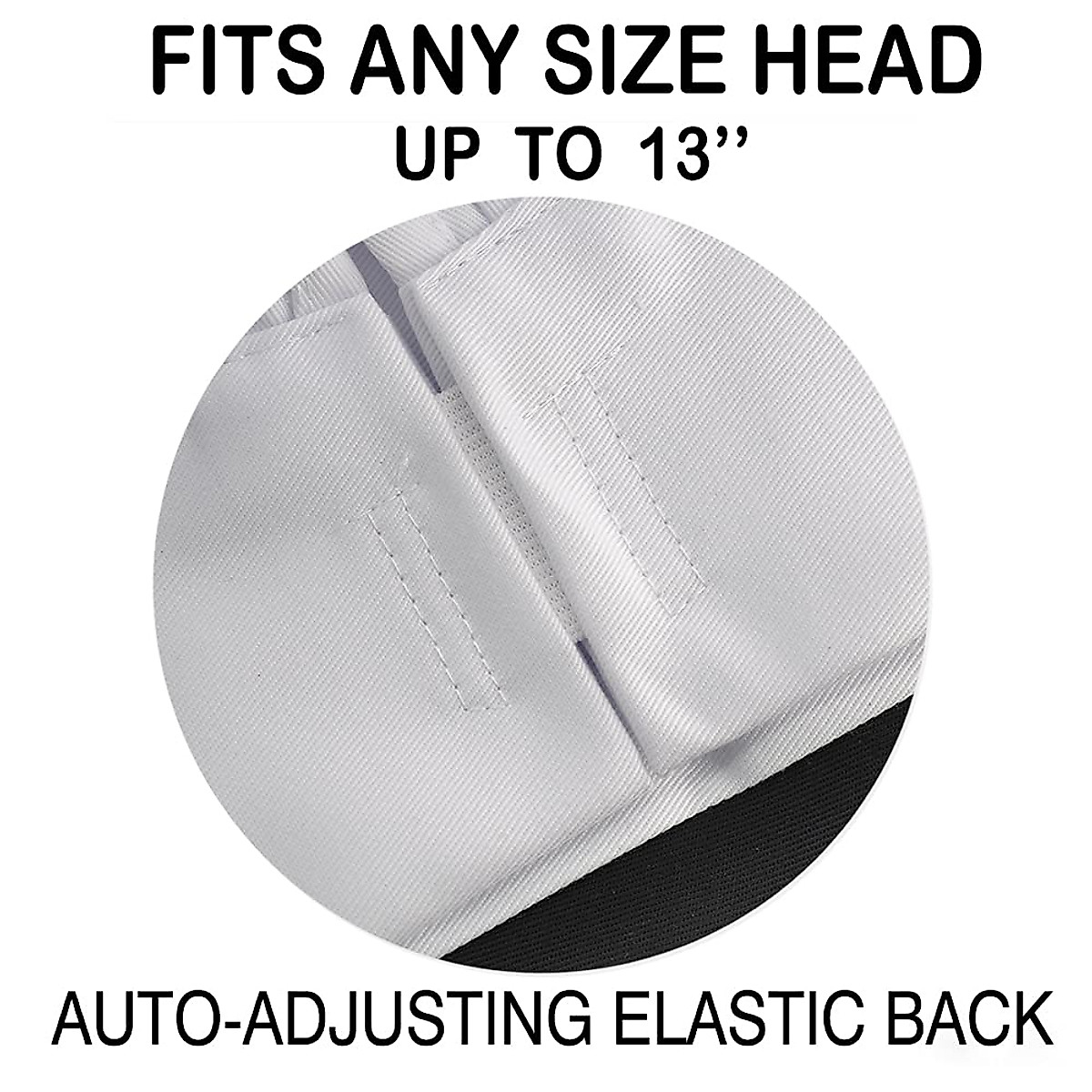 DYJYBMY Mom's Kitchen, Adult Adjustable Kitchen Cooking Hat with Elastic Band Chef Baker Cap White, Cooking Grilling BBQ Gifts for Woman, Wife, Mom, Her, Grandma