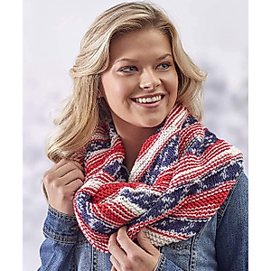 Red Heart Yarn Super Saver 100% Acrylic Worsted Weight Yarn for Knitting and Crocheting - Yarn Pack of 6, 7oz Each (White)