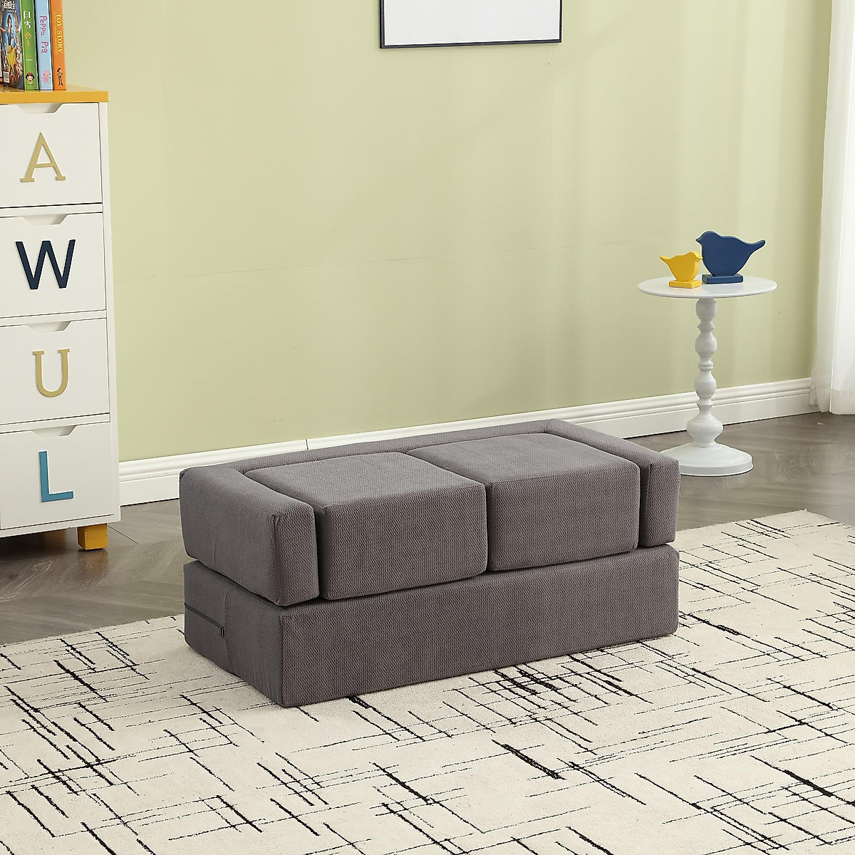 MastonHome Kids Couch - Modular Kids Sofa for Toddler and Baby Playroom/Bedroom Furniture Removable Cover