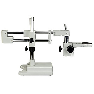 OMAX Dual-bar Boom Stand with Focusing Rack 76mm for Stereo Microscopes A602