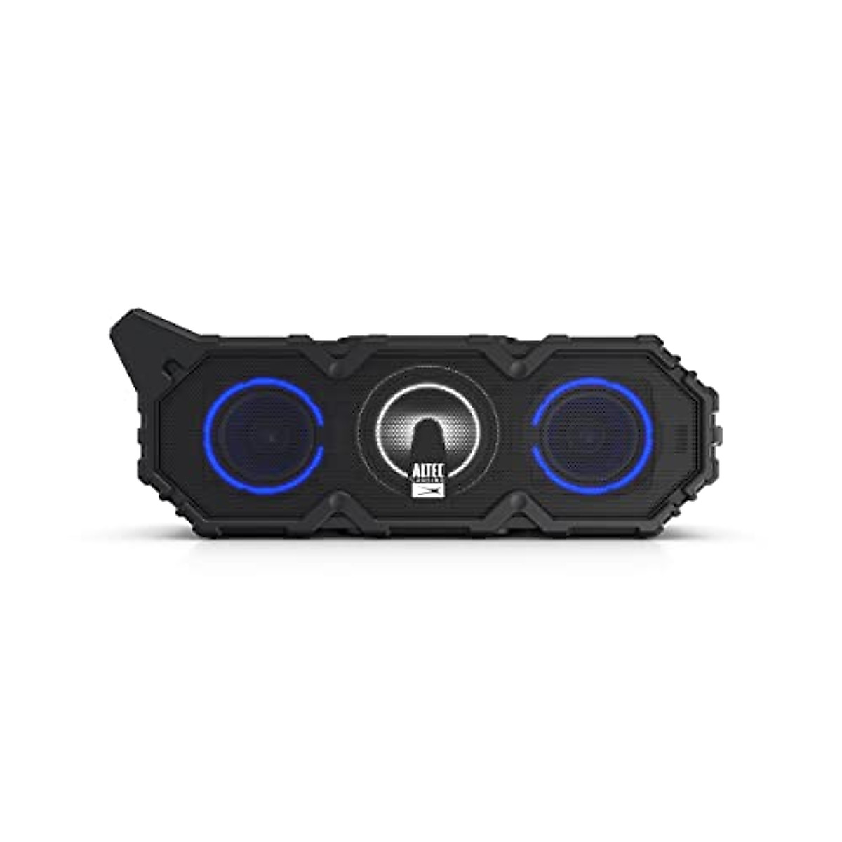 Altec Lansing LifeJacket XL Jolt with Lights, Built In Qi Wireless Charger, Waterproof, Snowproof, Shockproof and it Floats in Water, Up to 20 Hour Battery Life, Black