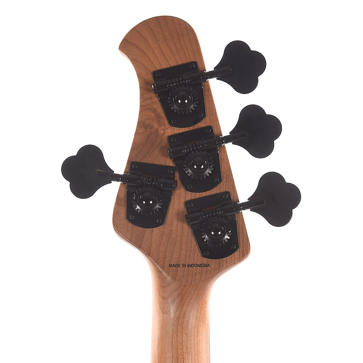 Sterling By MusicMan 4 String Bass Guitar, Right, Poplar Burl, Trans Black Satin (RAY34PB-TBKS-R2)