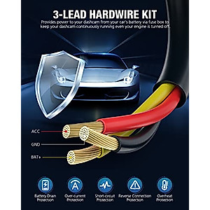 OMBAR Dash Cam Front and Rear + OMBAR Dash Cam Hardwire Kit