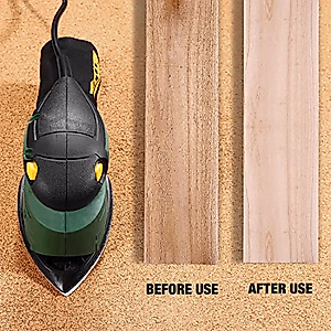 TECCPO Detail Sander, 14,000 OPM Compact Electric Sander with 12Pcs Sandpapers, Efficient Dust Collection System, Multi-Function 1.1Amp Hand Sander for Woodworking -TAMS22P