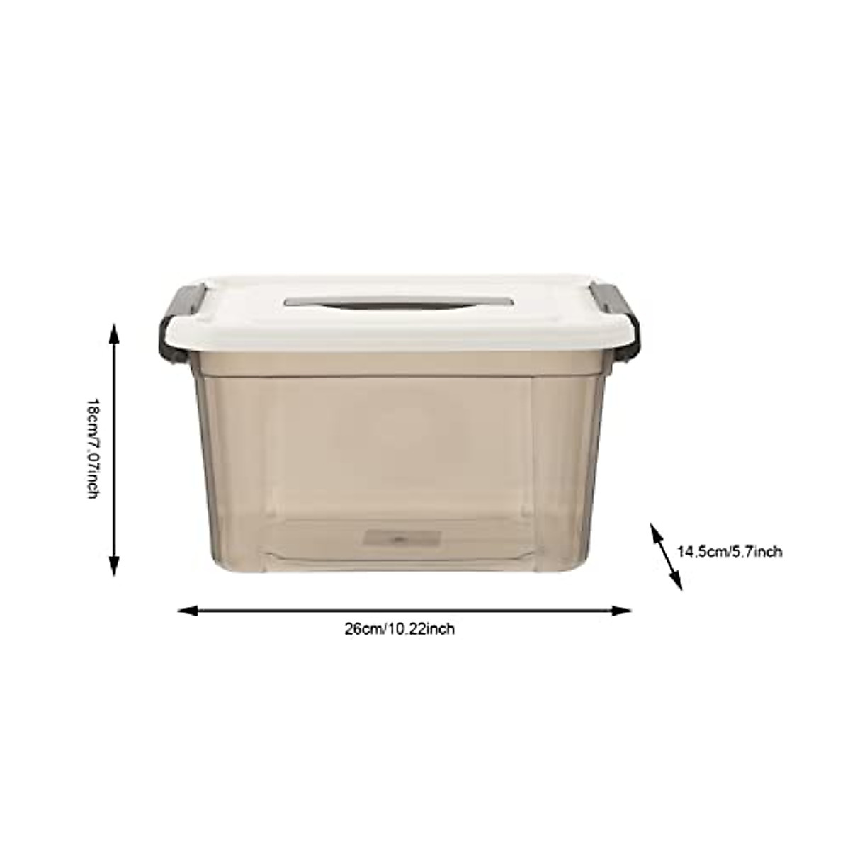 OUNONA Toy Bin Organizer Plastic Storage Box Toys Sorting Organizers Sundries Bin Tote Organizing Container with Lid Clear Stackable Latching Box Laundry Bucket