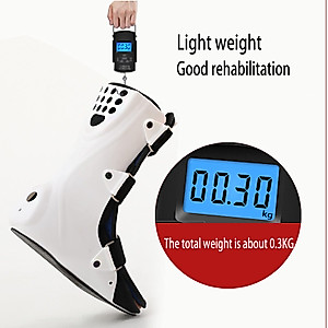 DXDUI Fracture Orthosis Boot Ankle Joint Fixation Brace Adjustable Breathable Calf Protector Toe Foot Or Ankle Injuries Fractures Sprains by Brace Direct,Right,S