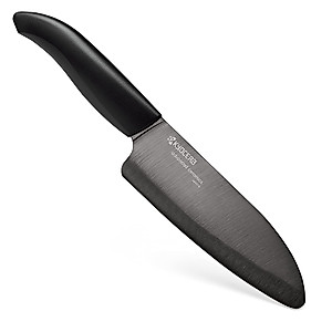 Kyocera Revolution 3pc ceramic knife set, 6", 5" and 3", Black
