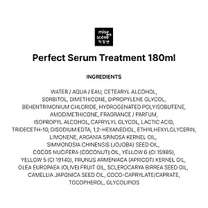 Mise En Scene Perfect Serum Treatment | Korean Hair Mask for Hair Coating Effect, Treatment at Home Care, Nutritient conditioner, 6.08 Fl. Oz.(180ml)