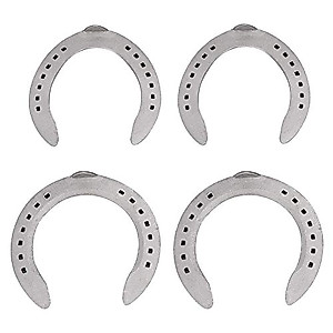 Aluminum Alloy Horseshoe, Horse Riding Tool, Sturdy Horseshoe Accessories, for Horse & Racing(No. 4)