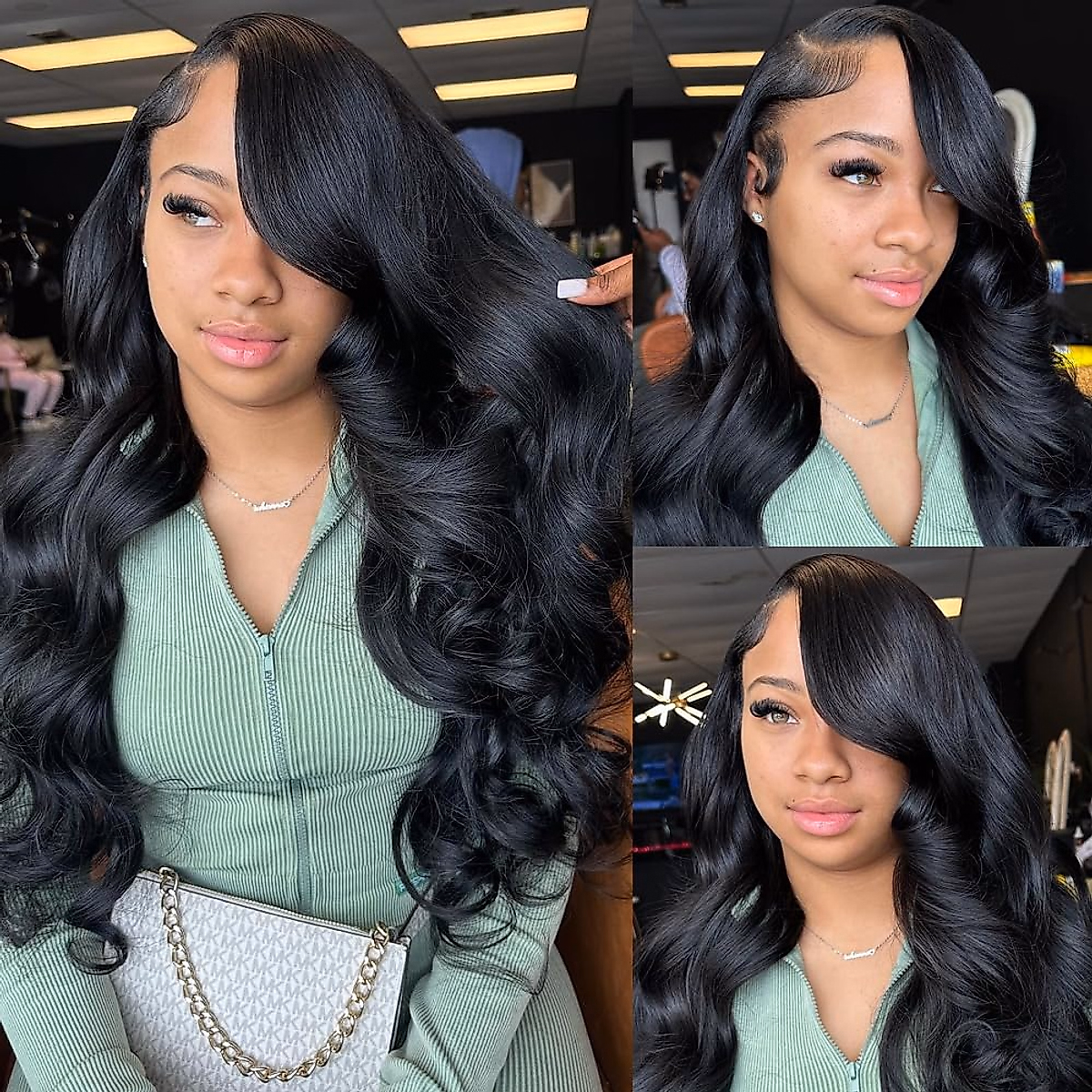 Nognut Body Wave Lace Front Wigs Human Hair 13x4 Frontal Wigs Human Hair HD Lace Pre Plucked Wigs for Women Glueless Wigs Lace Front Wigs Human Hair Body Wave Human Hair Wig 28 Inch