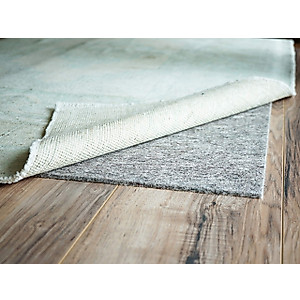 RUGPADUSA - Basics - 5'x8' - 1/8" Thick - Felt + Rubber - Non-Slip Rug Pad - Cushioning Felt for Modest Comfort - Safe for All Floors and Finishes