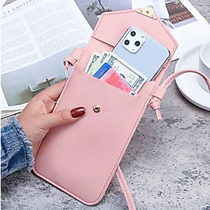 Pretty DS luxury Bag Cell Phone Purse Wallet with Credit Card,ID, Slots for all ladies., pink