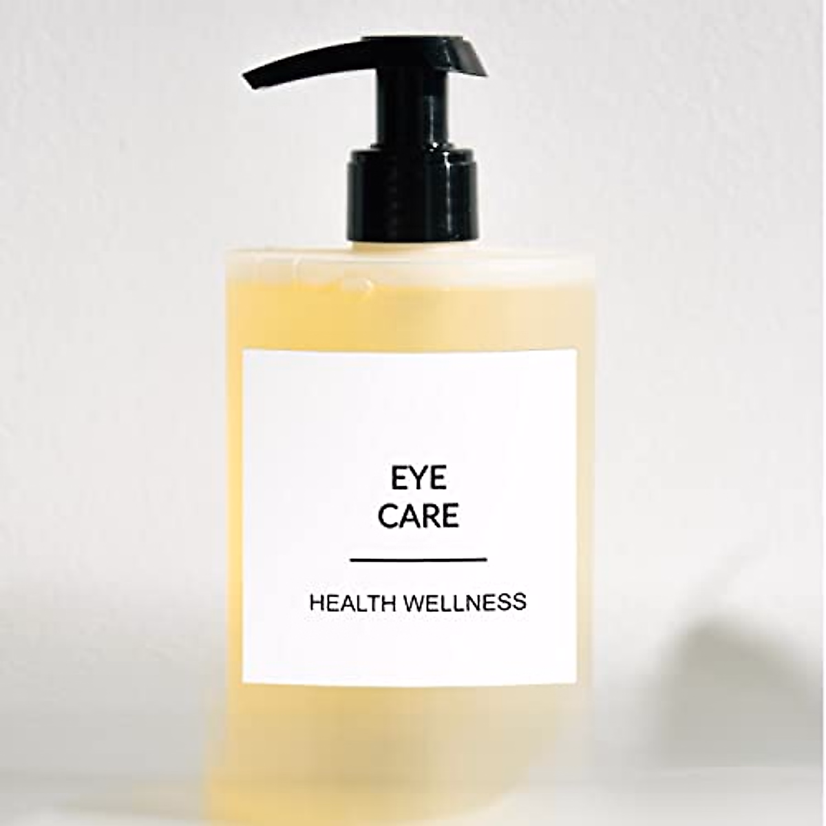 Courpal 204 Minimalist Bathroom Labels for Organizing, Preprinted Black Script Waterproof Labels, Bathroom Organization Labels for Storage Bins Containers and Jars