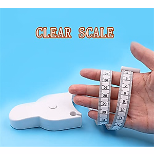 Automatic Telescopic Tape Measure - 2 PCS Portable Body Measuring Tape Retractable Ruler Tool Caliper for ​Body Measurement: Waist, Hip, Bust, Arms, and More - Lock Pin and Push-Button Retract (Black)