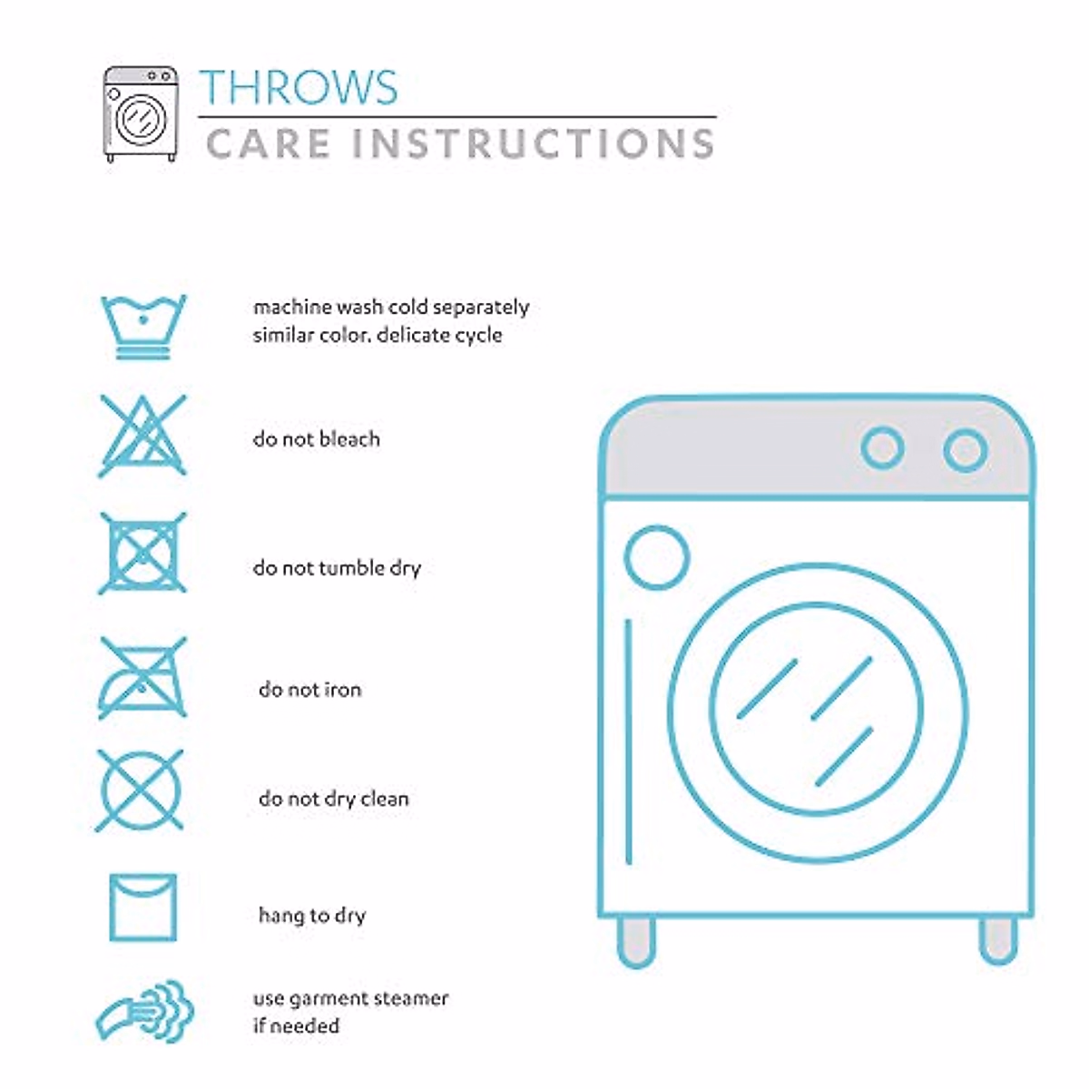 Lush Decor Emma Faux Fur Throw Blanket, 60" x 50", White