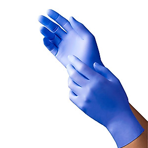 TRONEX 9770 Chemo-Rated Allergy Free Nitrile Exam Glove, Accelerator-free, Hypoallergenic Nitrile Gloves (X-Small, 100, Count)