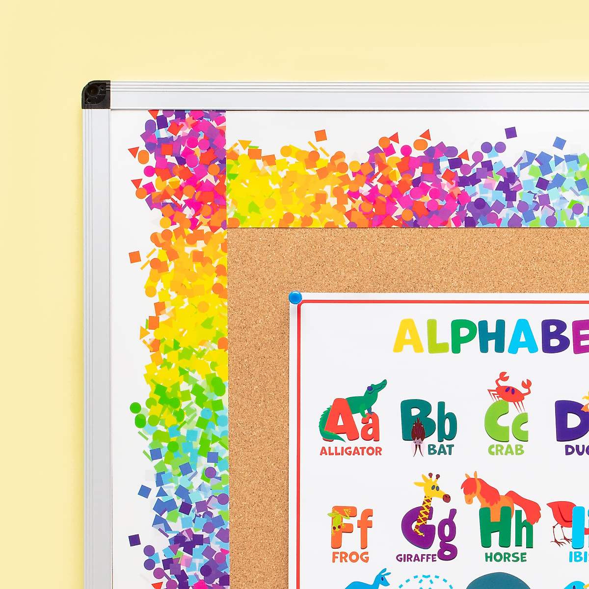 Youngever 52.5 ft Bulletin Board Borders Confetti Border for Classroom Decoration