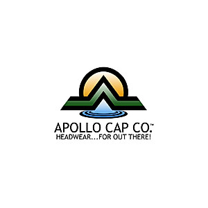 Apollo Cap Co. Trucker Cap - Embroidered Mountains & Trees Hat, Snapback Heather Grey