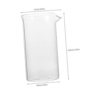 GRADENEVE Filter Cup Tea Brewing Cup Espresso Coffee Pot Beaker Coffee Extract Cup Tea Maker Beaker Press Coffee Espresso Extract Cup Coffee Press Cup Enhanced Coffee Cup Glass