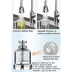 3Modes High Pressure Luxury Filtered Kitchen Water Faucet Aerator Home Pressure Water Diffuser Bubbler Water Saving Filter Shower Head Nozzle Tap Connector