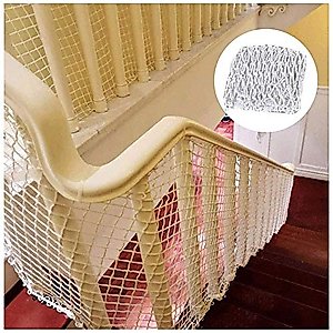 MAGFYLY Banister Guard net Balcony Protection Net, Cat Net, for Stair Anti-Fall Net Children Safety Net Construction Construction Nylon Rope Net Goods Net Outdoor Partition Fence Net 2m 3m