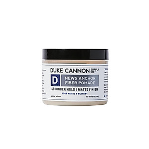 Duke Cannon News Anchor Fiber Pomade - Strong Hold, Natural Matte Finish - 4.6 oz