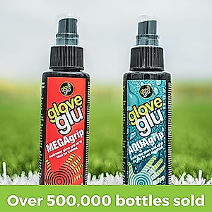 gloveglu MEGAgrip+ AQUAgrip Goalkeeper Glove Grip Spray Bundle. Contains gloveglu MEGAgrip 120ml + gloveglu AQUAgrip 120ml