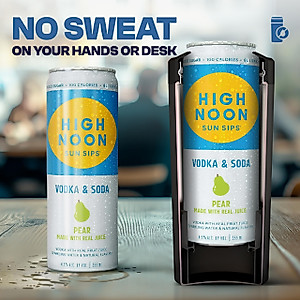 Frost Buddy Universal XL Can Cooler - Fits All - For 12, 16, 20, and 24 ounce Bottles - Insulated Double-Walled Stainless Steel (Black Wood)