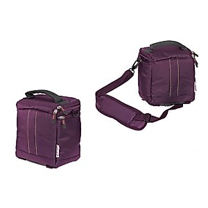 Navitech Purple Protective Portable Projector Carrying Case and Travel Bag Compatible With APEMAN Mini Pocket LED DLP Projector