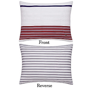 Lacoste Milady Duvet Set, Twin/TwinXL, Red