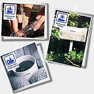 MarkDomain Compatible Label Tape Replacement for Brother TZe-131 TZe-221 Laminated P Touch Label Maker Tape, Black on White/Clear, 12mm x 8m & 9mm x 8m (4+3 Pack)