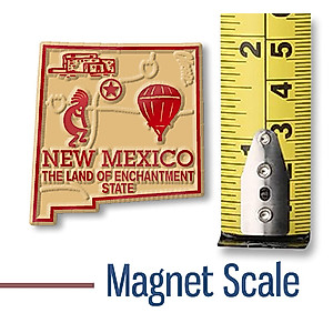 New Mexico Small State Magnet by Classic Magnets, 1.7" x 1.8", Collectible Souvenirs Made in The USA