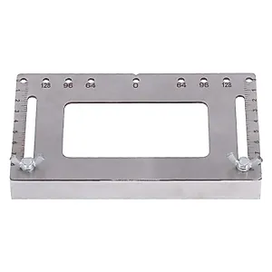 MISNODE Cabinet Hardware Jig Stainless Steel Carpentry Locator Drill Guide Dowel Jig Kit Hole Punch Locator Kit Furniture Handle Punch Locator for Carpenter