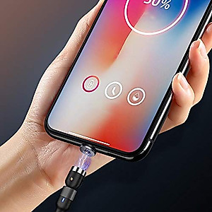 BoxWave Cable Compatible with Honor Magic - MagnetoSnap AllCharge Cable, Magnet Charging Cable USB Type-C Micro USB for Honor Magic - Jet Black