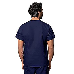 Adar Universal Unisex Scrubs - V-Neck Tunic Scrub Top - 601 - Navy - L