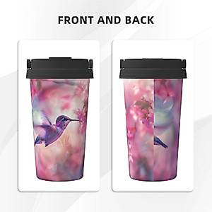 WANGZHAO Humming bird Print Double Wall Stainless Steel Vacuum Insulated Tumbler Cup Home Thermal Cup