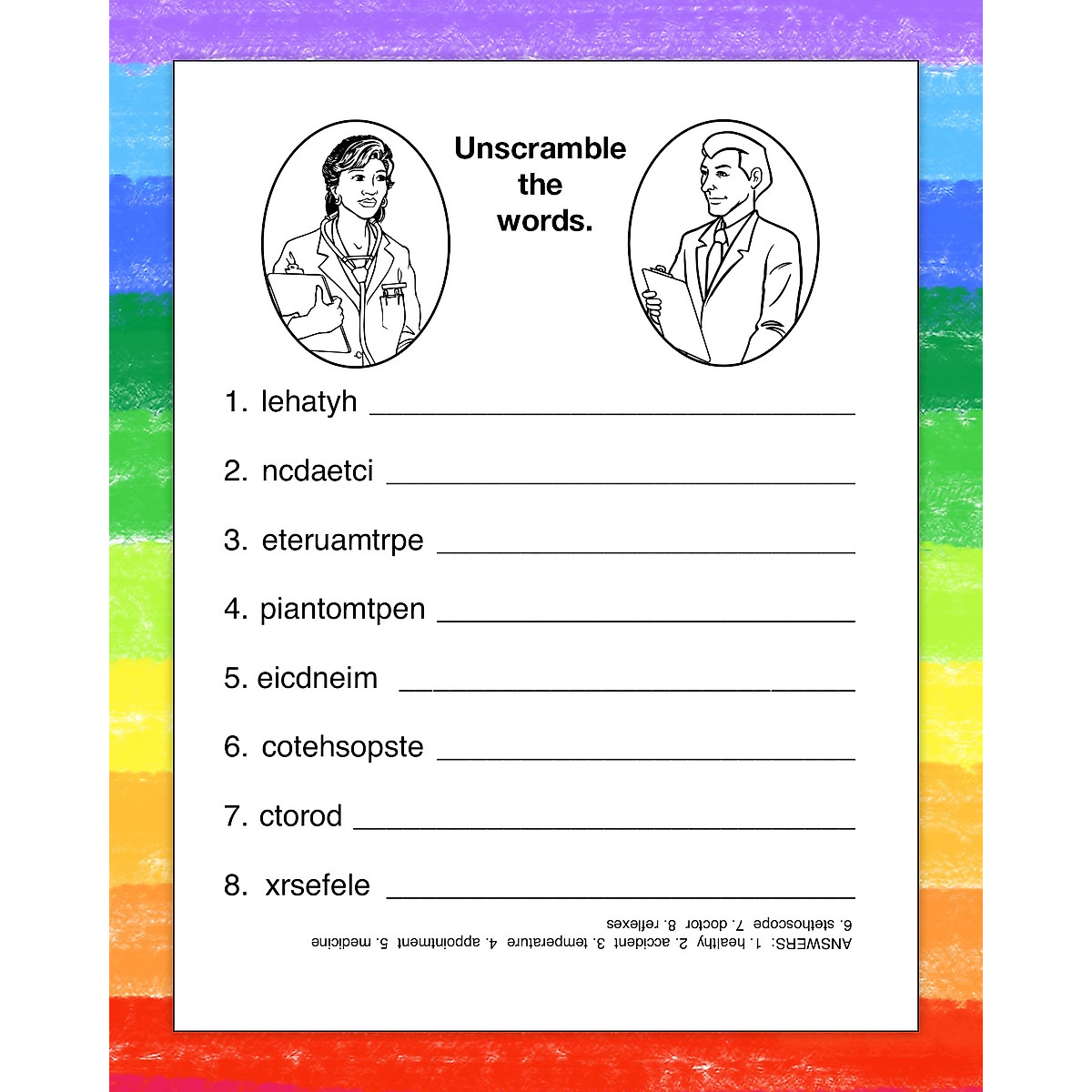 ZOCO - A Trip to The Doctor's Office - Educational Coloring Books (25 Bulk Pack, Without Crayons) - Games, Puzzles, Activities - Pediatrician Gifts for Kids