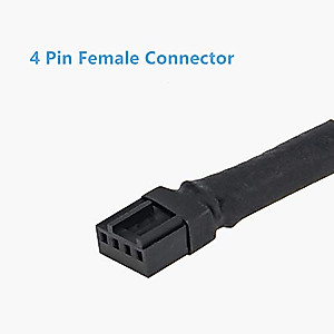 RFAdapter Fan Splitter, 3 Pack 4 Pin / 3 Pin PWM Fan Splitter Cable 2 Way Sleeved Braided Extension Power Cable 1 to 2 Converter for PC Matherboard, Desktop Computer CPU Fan 10.6 inches