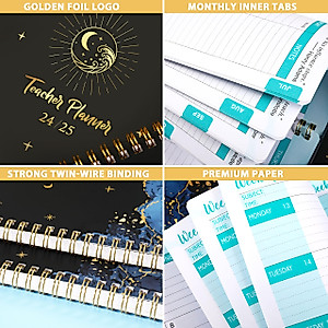 Teacher Planner 2024-2025 - Academic Lesson Planner, July 2024 - June 2025, 8'' x 10'', Lesson Plan Book, Weekly & Monthly Lesson Planner with Quotes, Weekly Activity Schedule, Great Teacher's Gifts