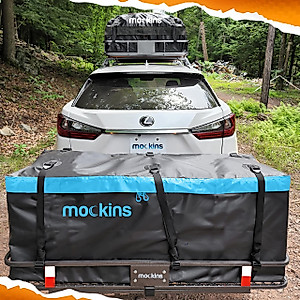 Mockins Anti Rust Roof Cargo Basket |64"x39"x6" Roof Rack Cargo Basket with 16 Cu Ft Waterproof Cargo Bag |250lb Roof Basket Cargo Carrier |Extendable Cargo Roof Rack Basket | Roof Rack Cargo Carrier
