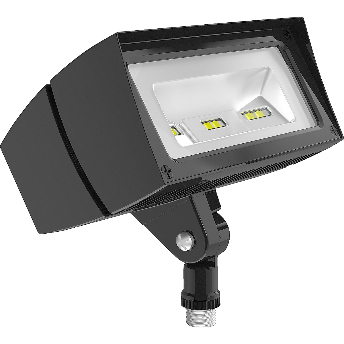 RAB Lighting FFLED18 LED Floodlight For Landscapes/Facades/Security Lighting, 18W, 2400LM, Swivel Arm, 5000K Color Temp, Ultra-Efficient, 7H x 6V Beam Spread, Residential or Commercial Use