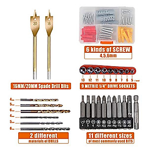 Power Tools Combo Kit, LETTON Tool Set with 60pcs Accessories Toolbox and 16.8V Cordless Drill Set for Home Cordless Repair Tool Kit