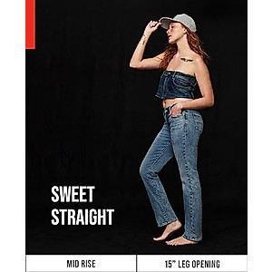 Lucky Brand womens Mid Rise Sweet Straight Jean, Twilight Blue, 25W x 29L US